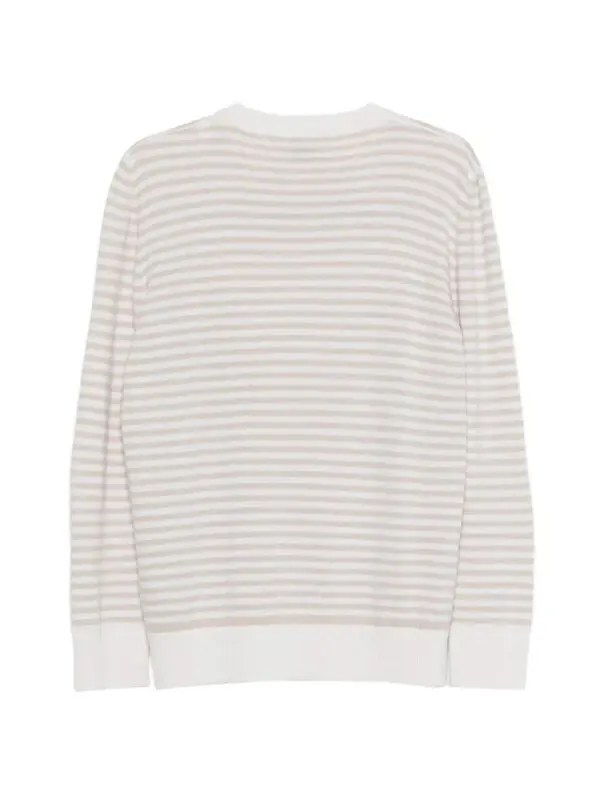 Eleventy Striped Crewneck Jumper