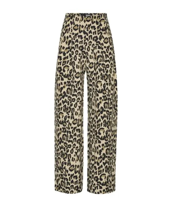 ROTATE BY BIRGER CHRISTENSEN Rika Wide-leg Printed Pants
