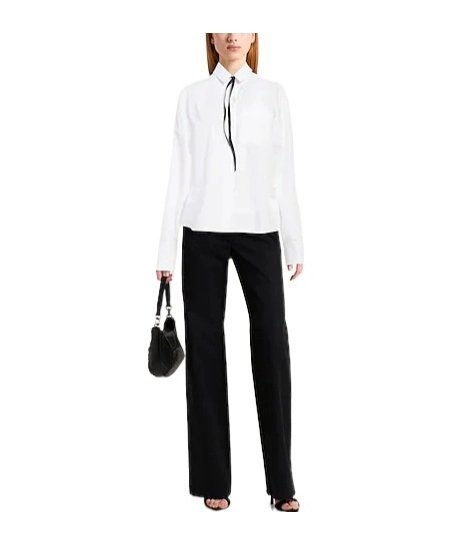 Sportmax Classic Collar Long Sleeve Blouse
