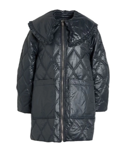 GANNI Quilted Jacket With Classic Collar