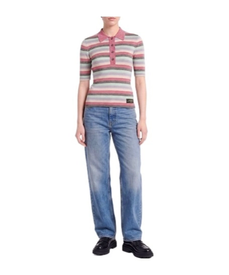 GANNI Polo Shirts - Pink