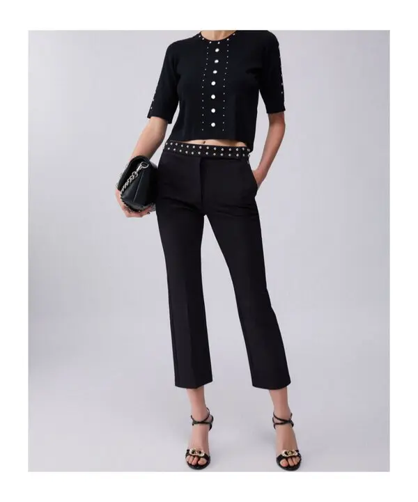 Liu Jo Stud-embellished Knit Top