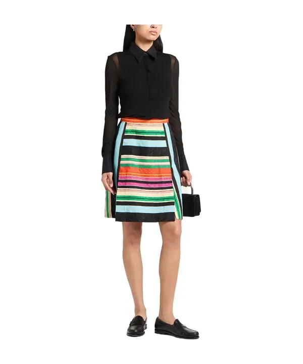 Dolce & Gabbana Striped Umbrella Skirt