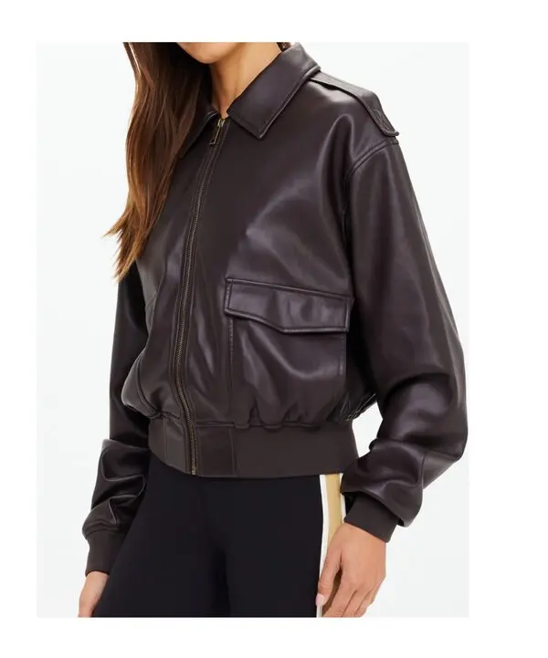 The Upside Zariah Collared Bomber Jacket