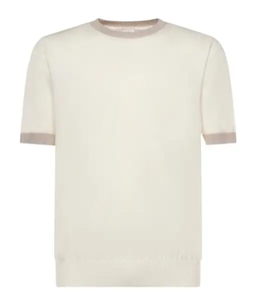Eleventy Ribbed Trim T-shirt
