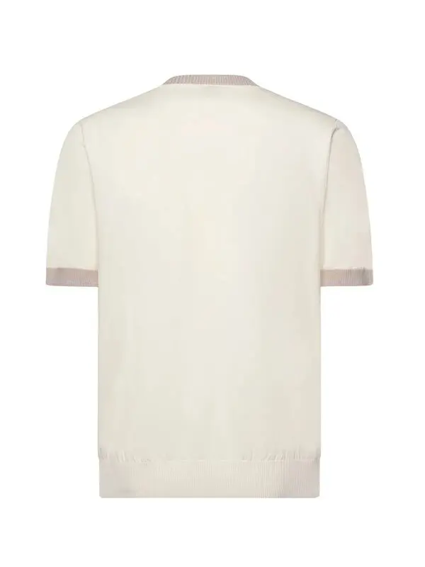 Eleventy Ribbed Trim T-shirt