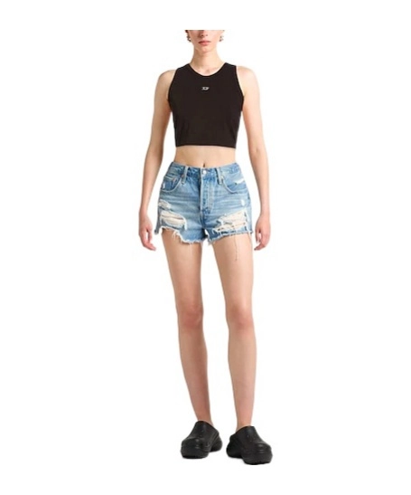 DIESEL® Sleeveless Crewneck Crop Top