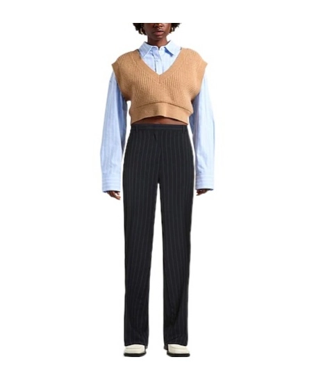 Max Mara Pinstriped Cool Wool Straight-leg Trousers
