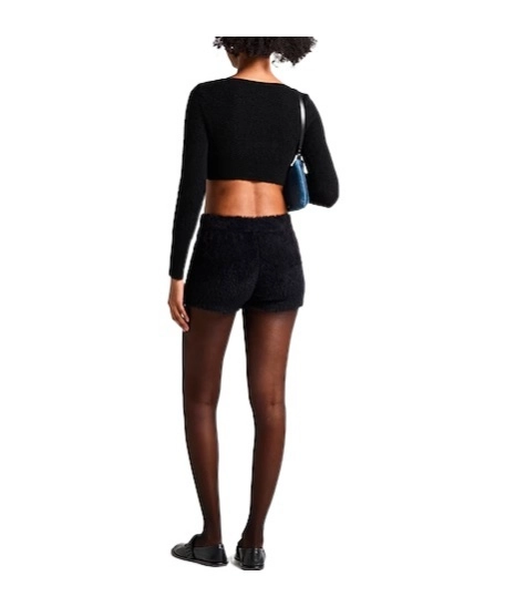 Jacquemus Soft Knit Shorts - Black