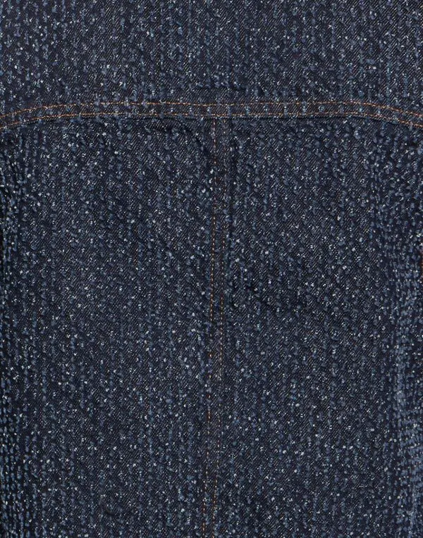 GANNI Textured Dark Wash Denim Vest