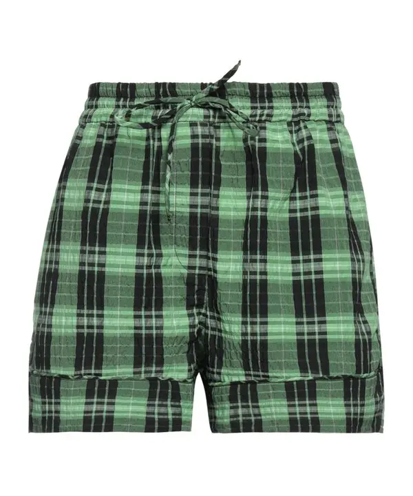GANNI Plaid Shorts