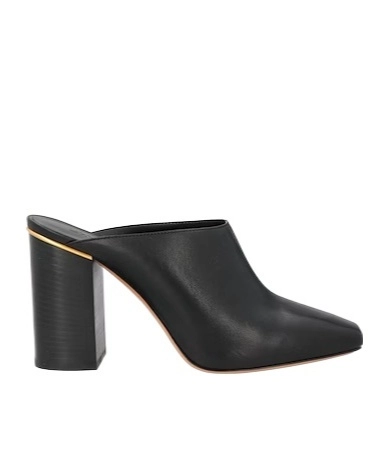 Chloé Square Toe Block Heel Leather Mules