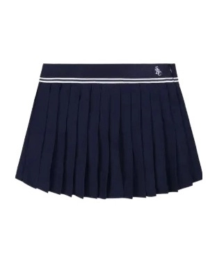 SPORTY  RICH Sporty & Rich Pleated Mini Skirt With Logo Detail