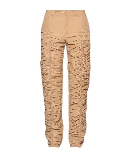MAISON MARGIELA Tapered Trousers With Gathered Detail - Camel