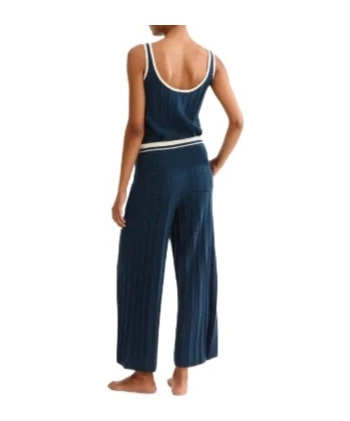 ERES Sleeveless Ribbed Knit Tank Top - Blue