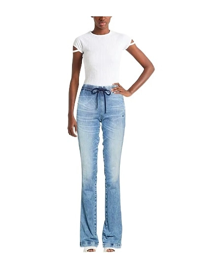 DIESEL® Stretch Wide Leg Jeans