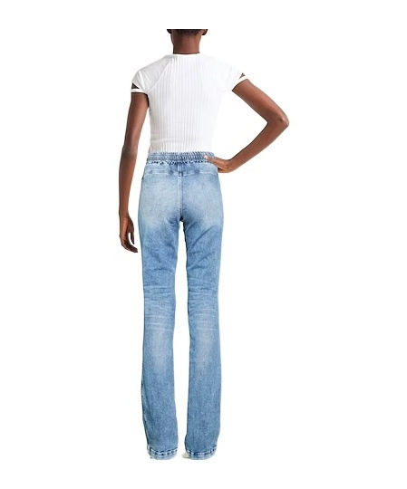 DIESEL® Stretch Wide Leg Jeans