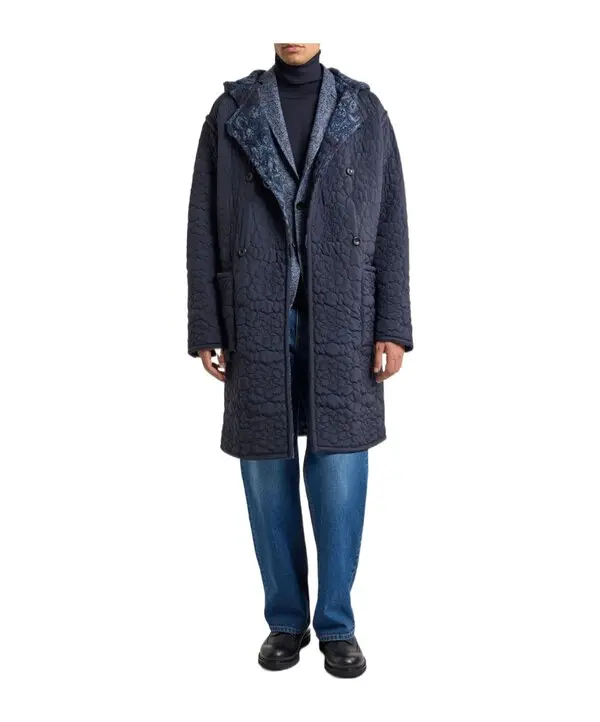Etro Reversible Quilted Coat With Paisley Print