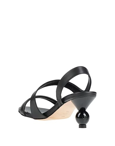 Max Mara Slingback Sandals With Sculptural Heel