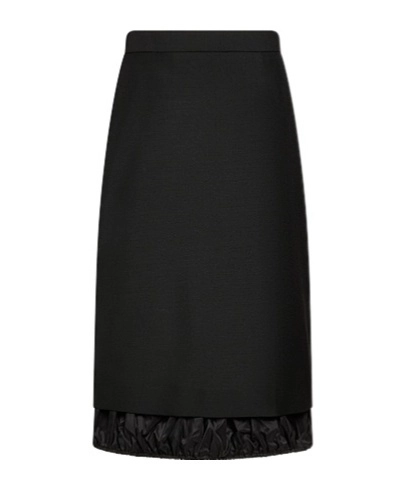 Tory Burch Refreshing Wool Umbrella Skirt