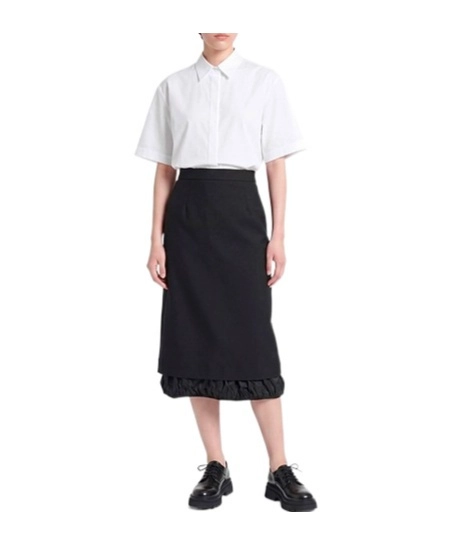 Tory Burch Refreshing Wool Umbrella Skirt