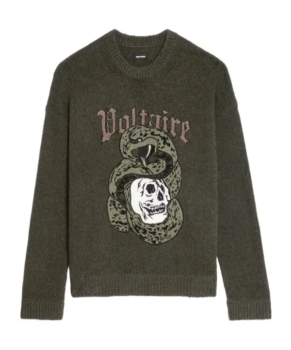 Zadig&Voltaire Marko Snake-motif Sweater