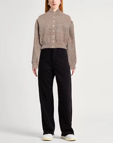 Sportmax Long-sleeve Tweed Baseball Jacket