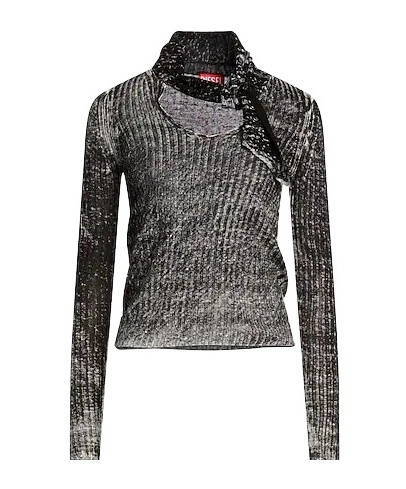 DIESEL® Lightweight Two-tone Knit Sweater