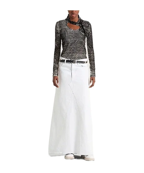 DIESEL® Lightweight Two-tone Knit Sweater