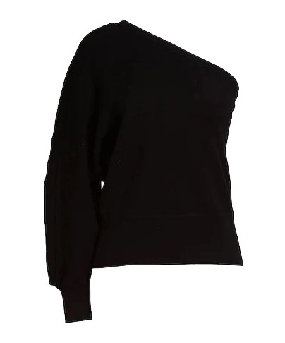 Max Mara Solid Color Knit One-shoulder Top