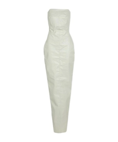 Rick Owens Denim Tight Dress - Beige