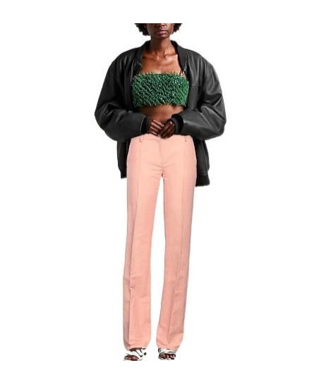 Sportmax Solid Straight-leg Casual Pants