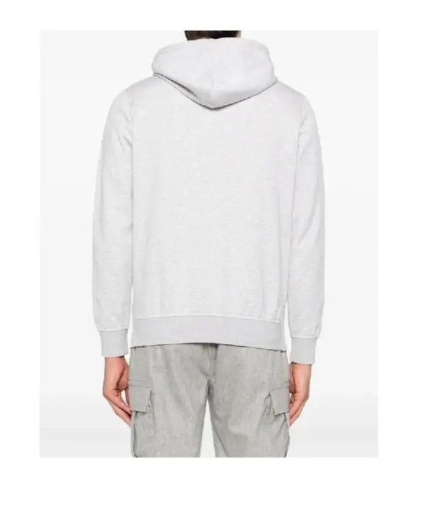 Eleventy Patterned Wool Hoodie