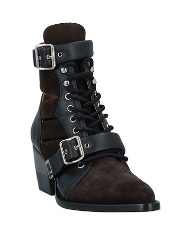 Chloé Pointed-toe Denim Ankle Boots