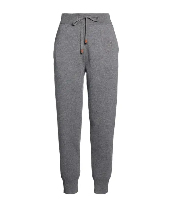 Burberry Solid Color Sweatpants - Grey