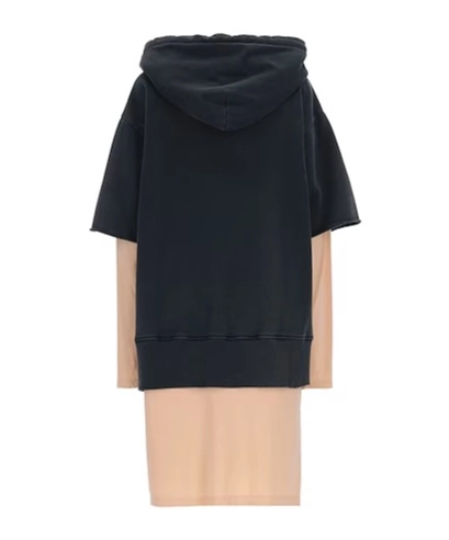 MAISON MARGIELA Two-tone Hooded Dress