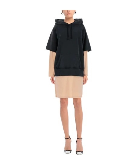 MAISON MARGIELA Two-tone Hooded Dress