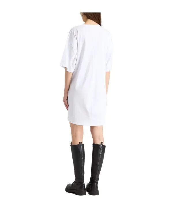 DIESEL® Oversized T-shirt Dress With Tie Detail