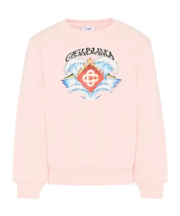 Casablanca Graphic-print Crew-neck Sweatshirt