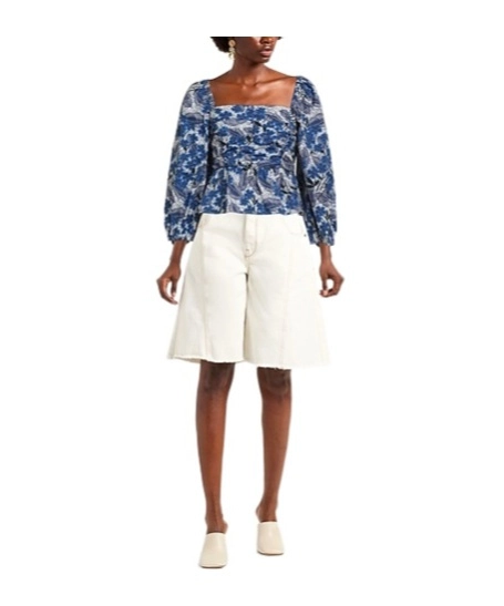 Max Mara Printed Peplum Top