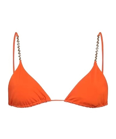 Saint Laurent Triangle Bikini Top With Appliqués - Orange