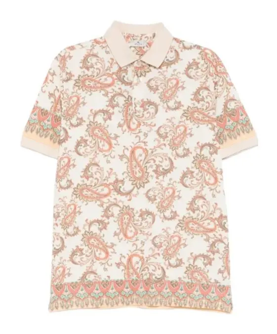 Etro Paisley-print Polo Shirt