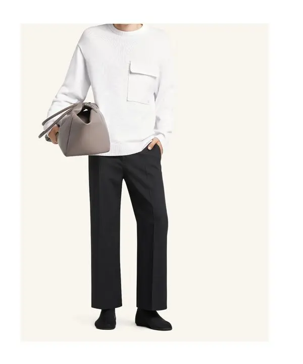 COURREGES Chest-pocket Crew-neck Sweater