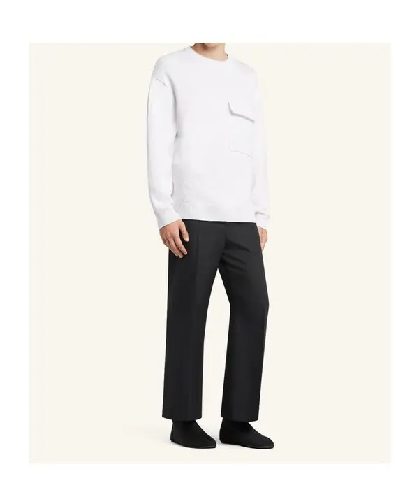 COURREGES Chest-pocket Crew-neck Sweater
