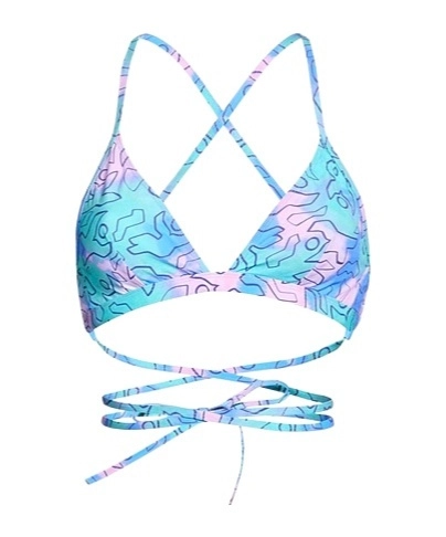 Isabel Marant Étoile Multicolored Triangular Bikini - Blue