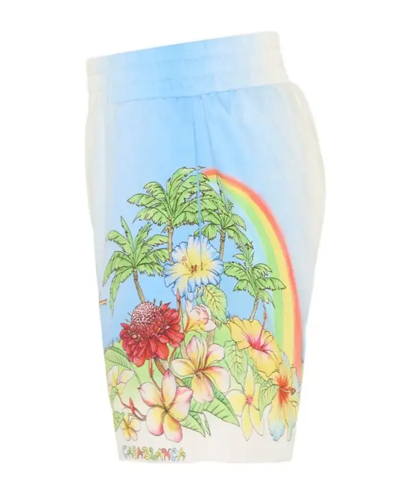 Casablanca Graphic Print Elasticated Shorts