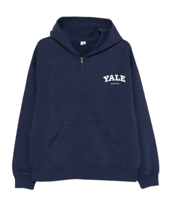 SPORTY  RICH Yale Zip Hoodie