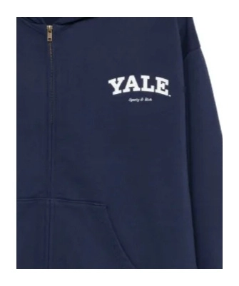 SPORTY  RICH Yale Zip Hoodie