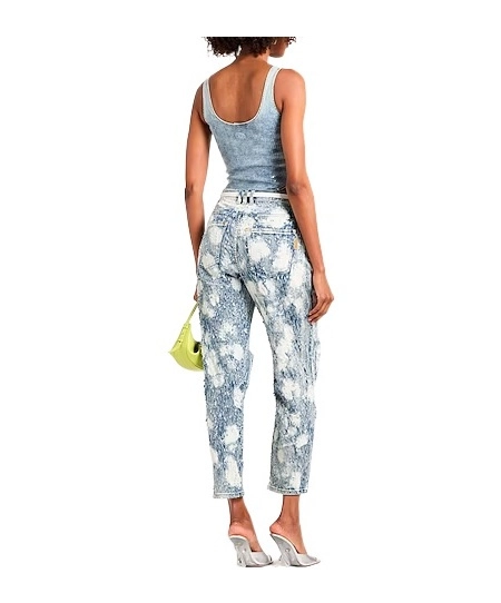 DIESEL® Sleeveless Denim Vest With Embroidered Logo