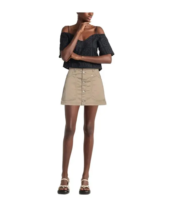 DIESEL® Solid-colored Flare Skirt